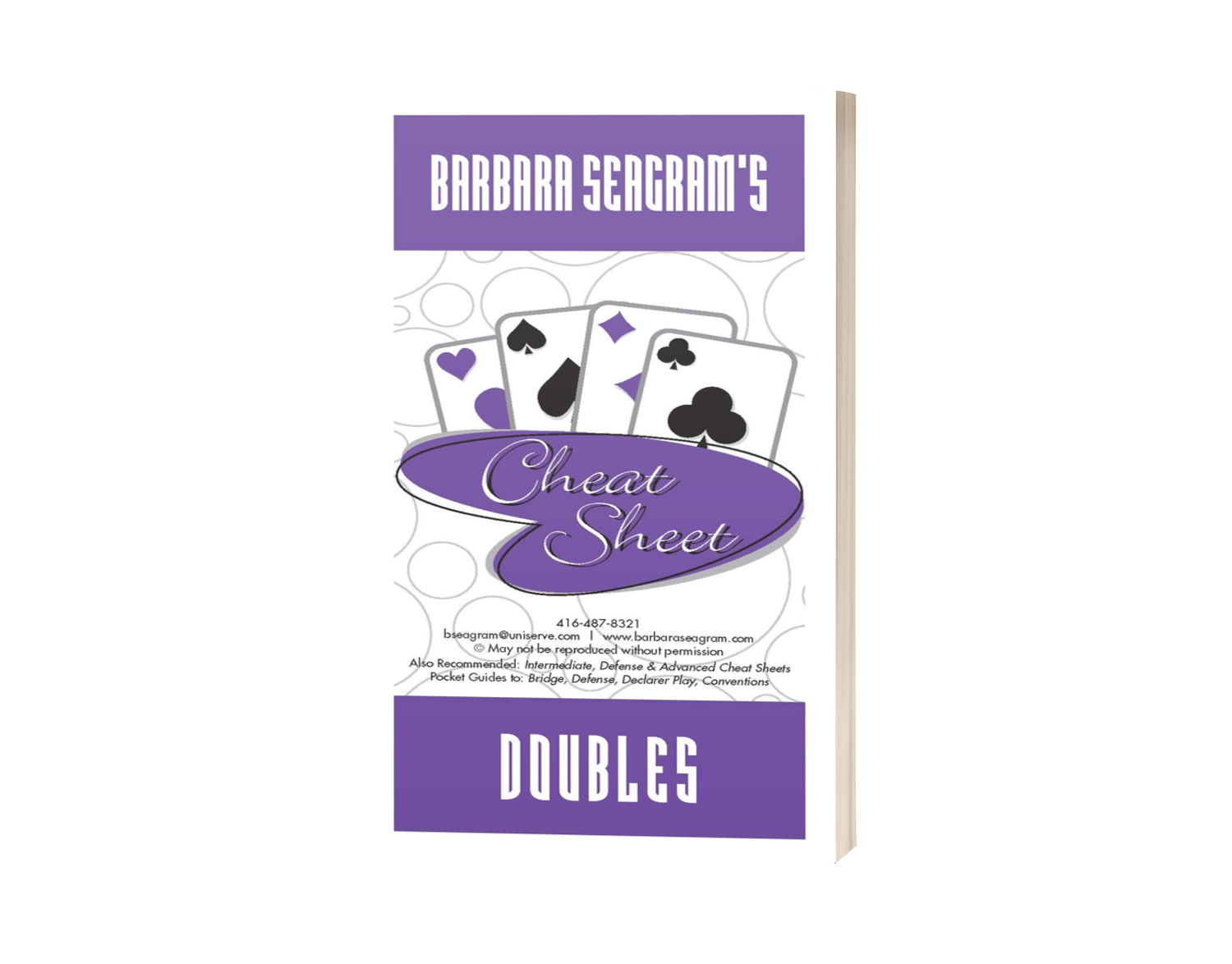 BARBARA SEAGRAM’S DOUBLES CHEAT SHEET – Barbara Seagram Bridge